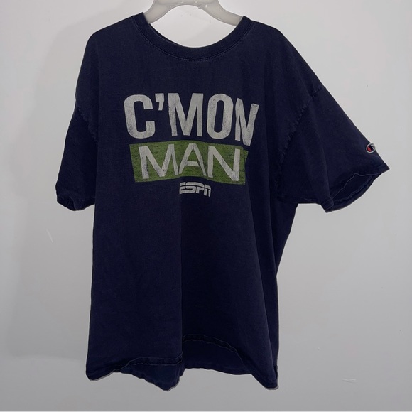Champion | Shirts | Vintage Cmon Man Champion Espn Tshirt Mens Sz Xl ...